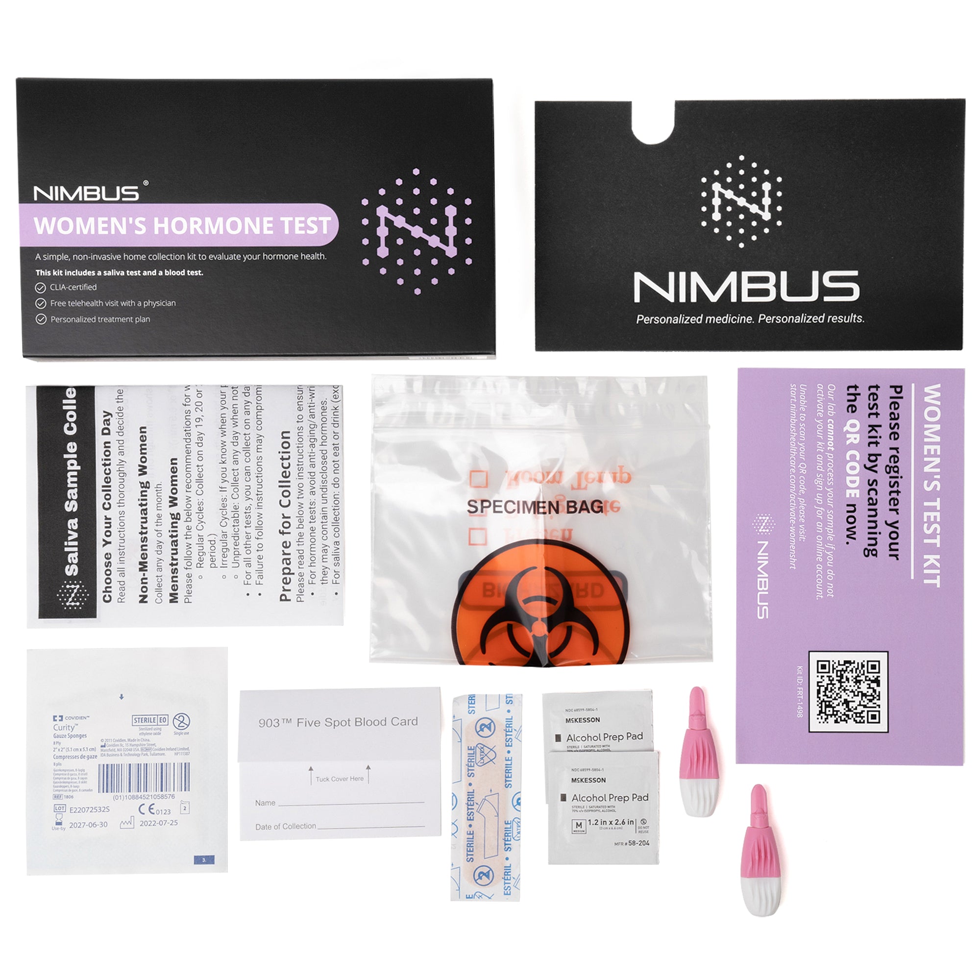 Nimbus Women's Hormone Test - At Home Test Kit– Nimbus Healthcare